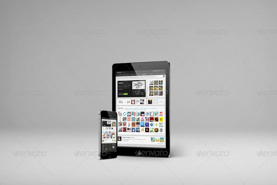 Responsive Screen Mock-Up, Graphics | GraphicRiver