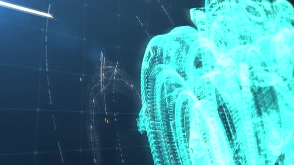 Futuristic Holographic Head Up Display Screen 6, Motion Graphics ...