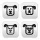 Dog Buttons Set , Vectors | GraphicRiver