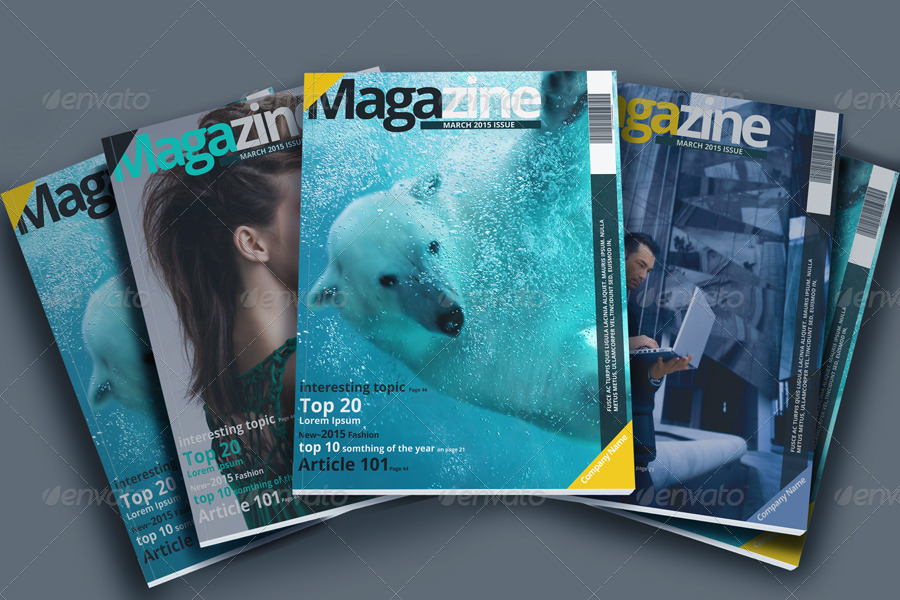 Multipurpose Magazine Template - Photoshop PSD, Print Templates ...