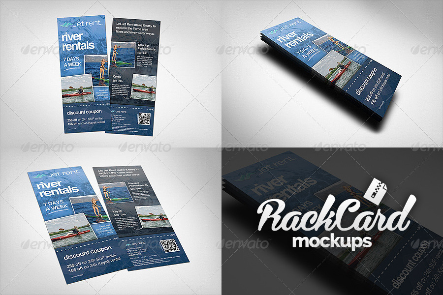 Rack Card Mockups Pack, Graphics | GraphicRiver