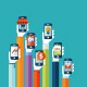 Flat Design Concept for Mobile Phone Apps, Vectors | GraphicRiver