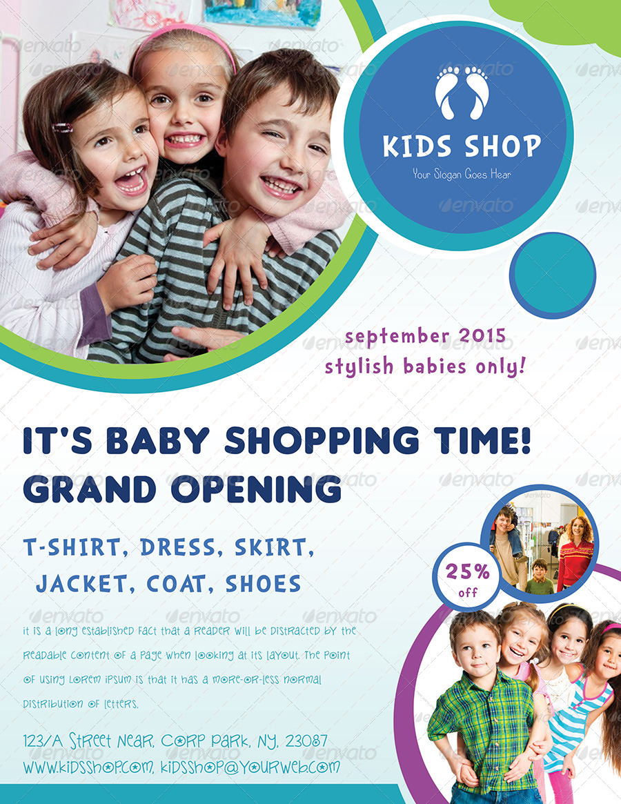 Kids Flyer Templets, Print Templates | GraphicRiver