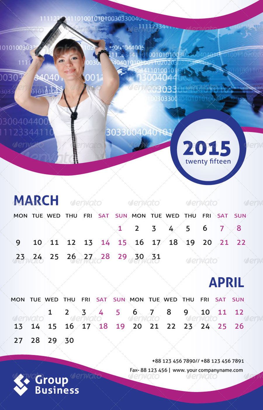 Multipurpose Business Calendar | Volume 1, Print Templates | GraphicRiver