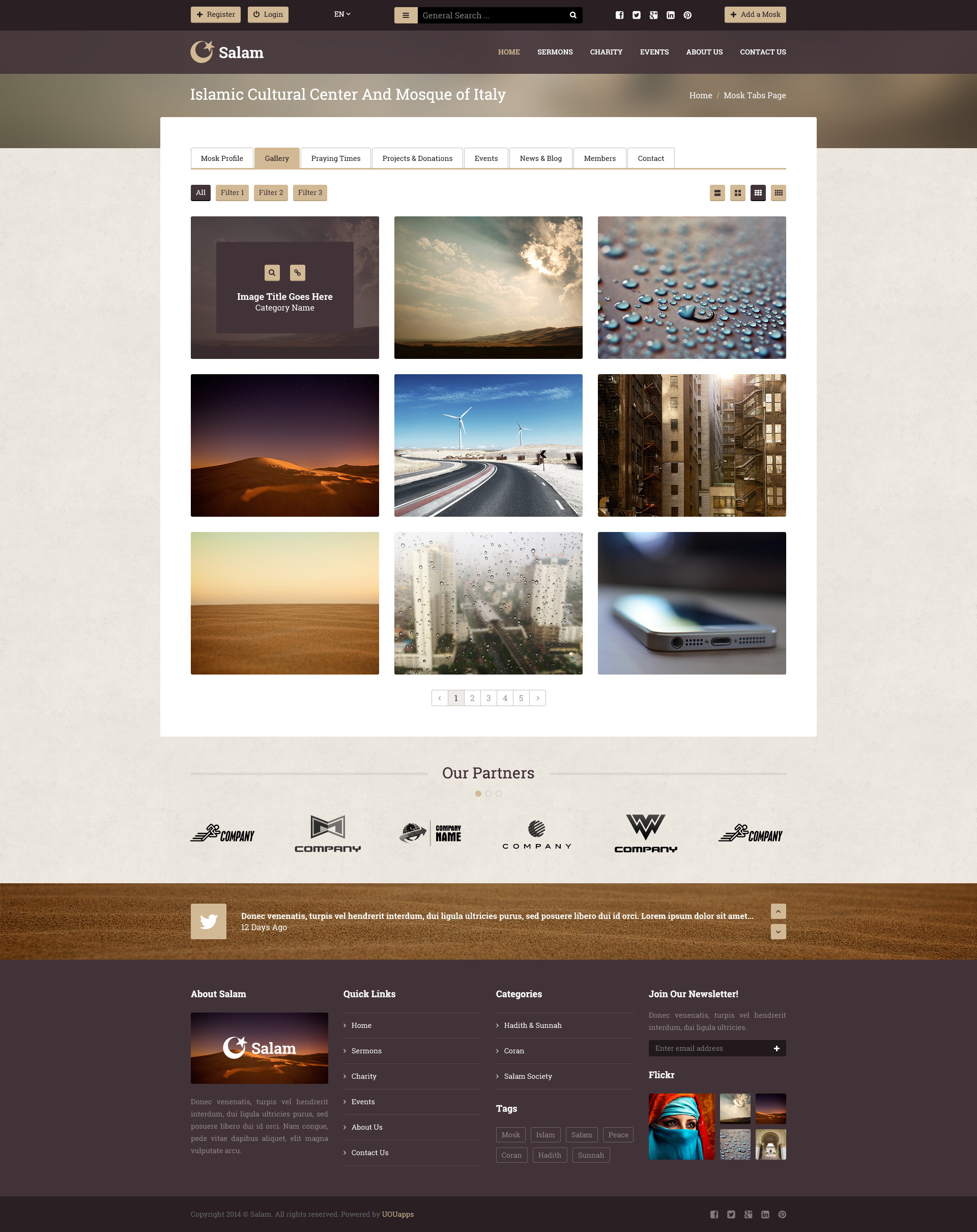 Salam - Religion Portal & Mosque Finder PSD Template by DirectoryThemes