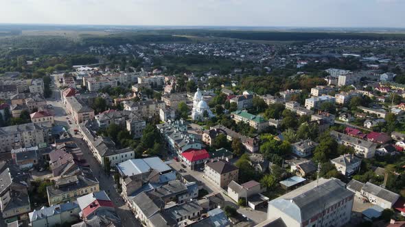 Aerial Shot City Brody, Ukraine, Stock Footage | VideoHive