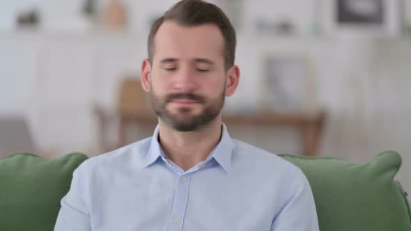 Young Man Shaking Head in Disapproval No, Stock Footage | VideoHive