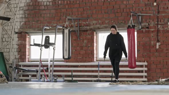 Female Boxer Jumping the Rope, Stock Footage | VideoHive