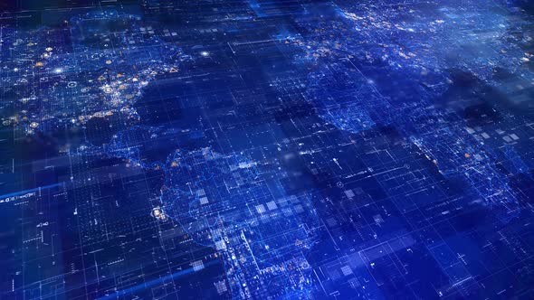 Technology Map, Motion Graphics | VideoHive