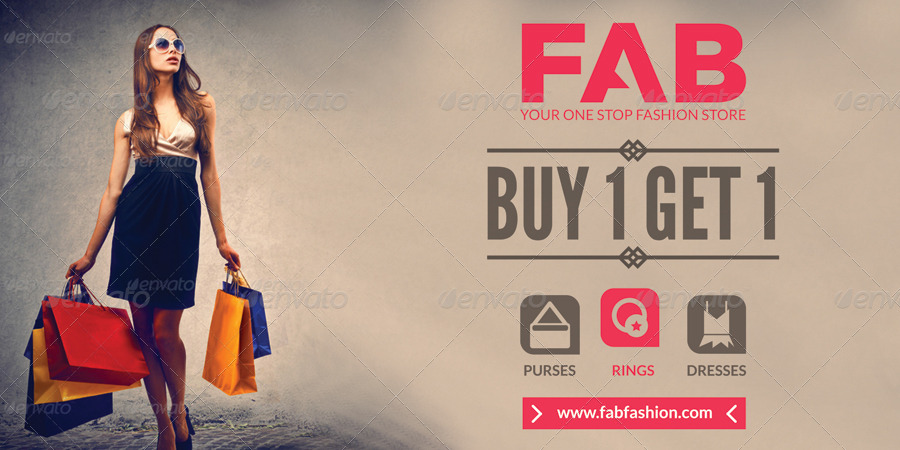 Fab Fashion Sale Signage Pack, Print Templates | GraphicRiver