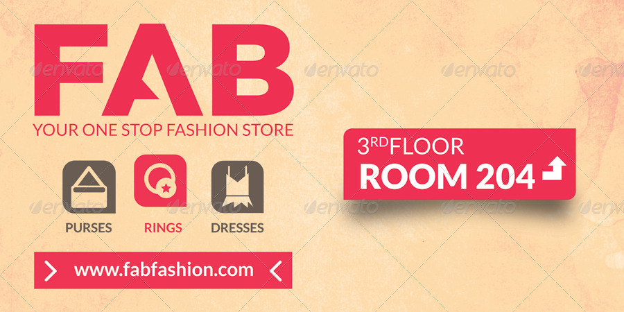Fab Fashion Sale Signage Pack, Print Templates | GraphicRiver