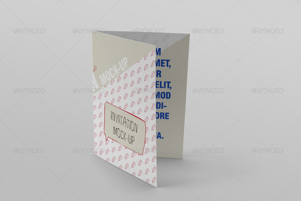 Invitation / Greeting Card Mock-up, Graphics | GraphicRiver