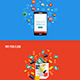 Icons for Pay Per Click and Social Media, Vectors | GraphicRiver