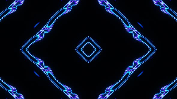 Flashing Blue Gradient Led Romb Neon Animation, Motion Graphics | VideoHive