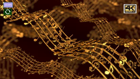 Music Notes B1 4K, Motion Graphics | VideoHive