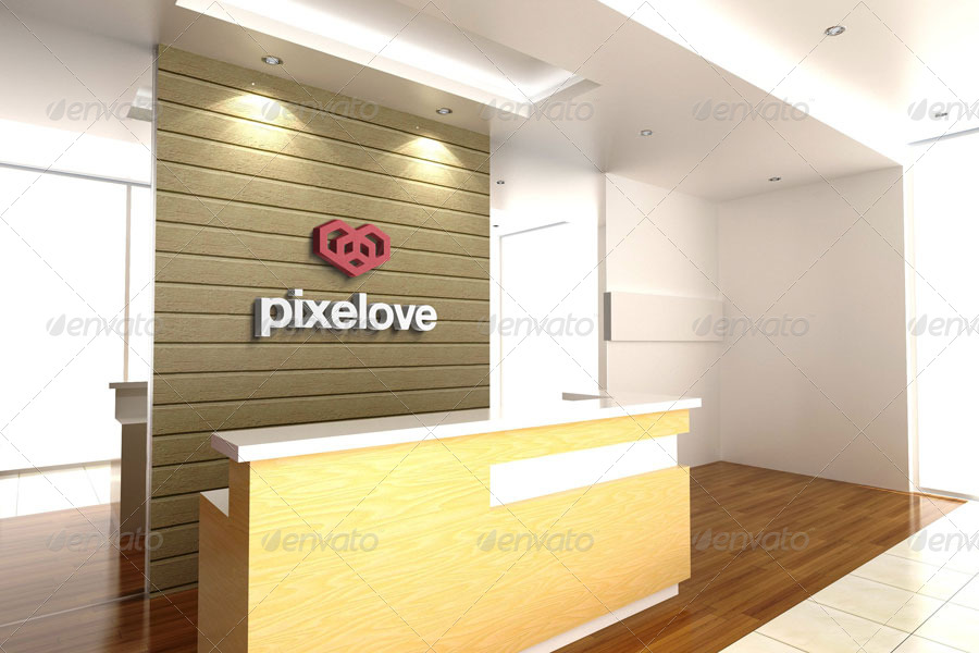 Office Interior Logo Mockups, Graphics | GraphicRiver