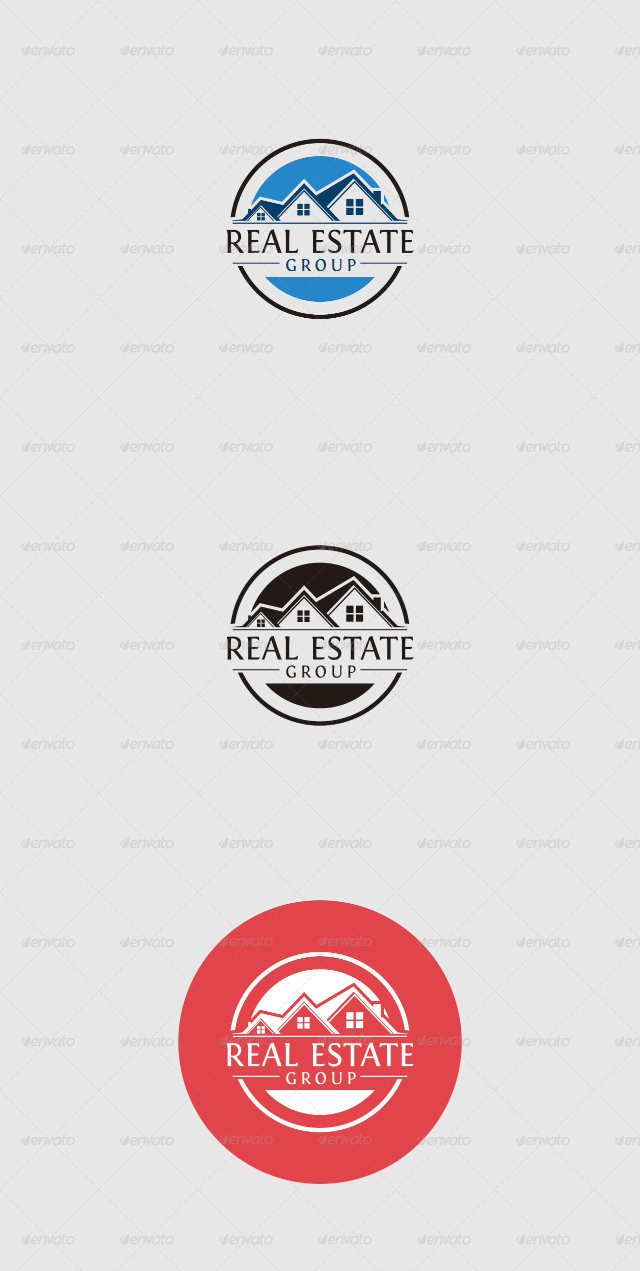 Real Estate Group Logo, Logo Templates | GraphicRiver