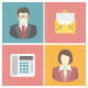 Office Icons Square Set, Icons | GraphicRiver