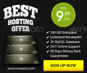 Hosting Offer Banner ad Design, Web Elements | GraphicRiver