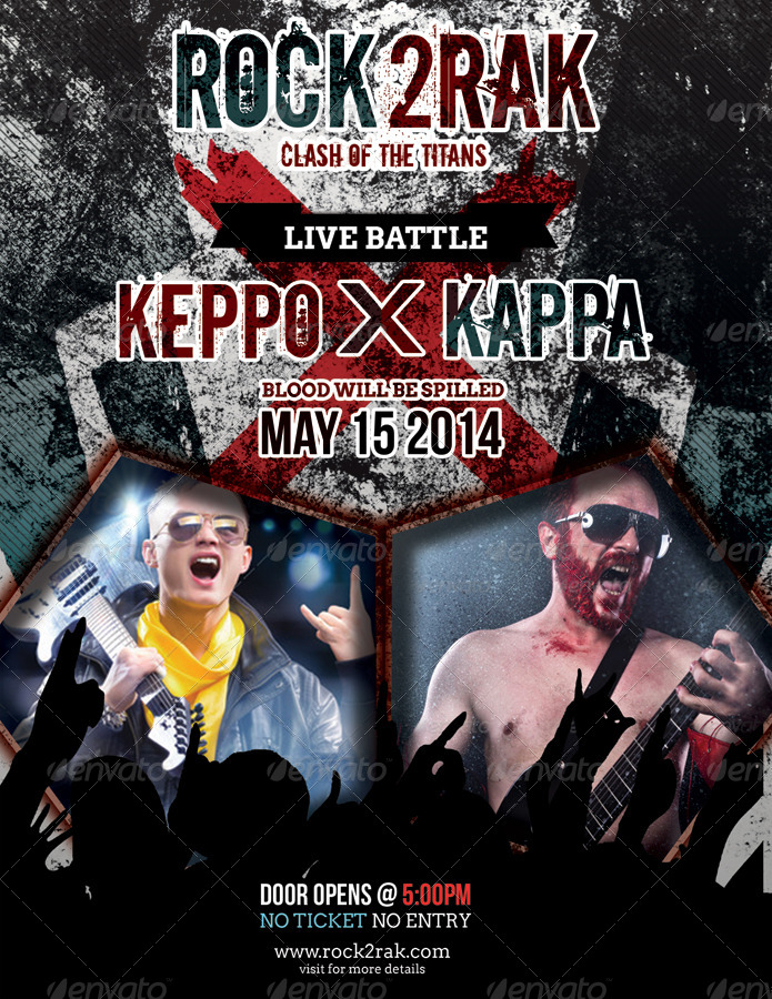 Rock to Rak Concert Clash Flyers, Print Templates | GraphicRiver