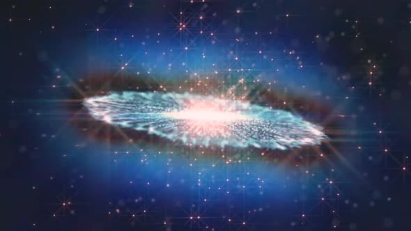 Galaxy Frequencies Space Motion Loop Background, Motion Graphics ...