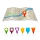 City Map with Pins, Vectors | GraphicRiver