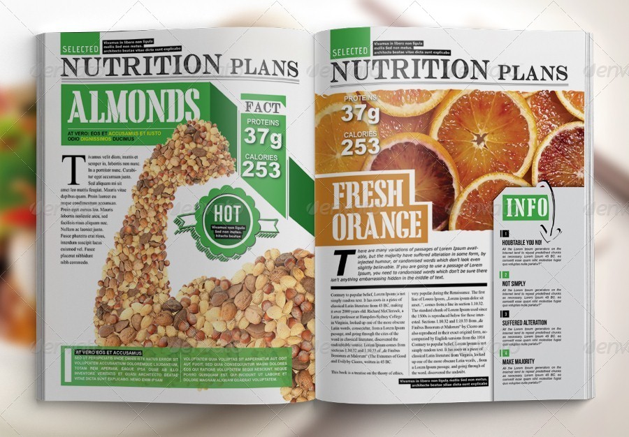Food Magazine Template, Print Templates | GraphicRiver