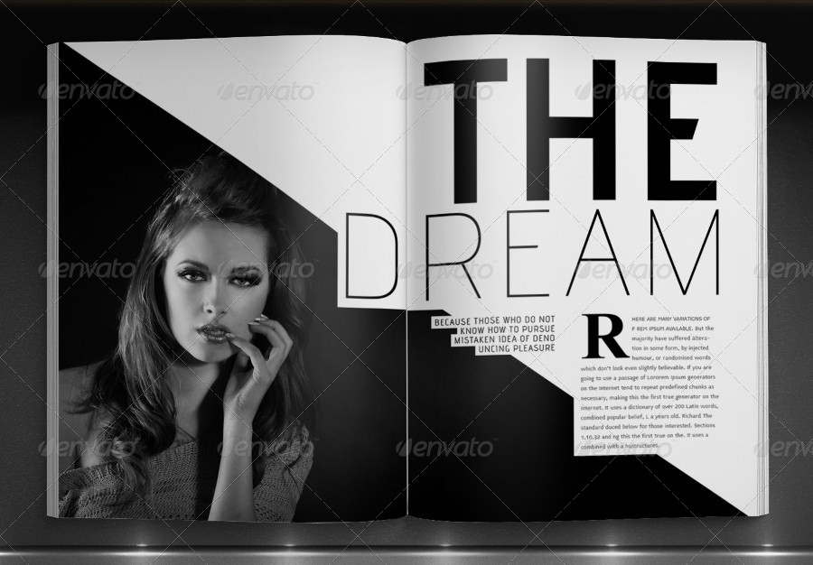 Black & White Magazine Template vol. 1, Print Templates | GraphicRiver