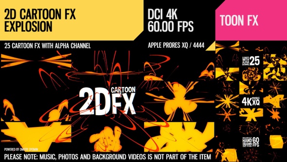 2D Cartoon FX (Explosion Set 3), Motion Graphics | VideoHive