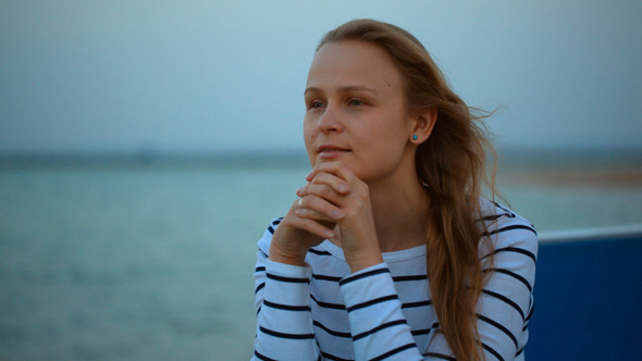 Woman With Wistful Look, Stock Footage | VideoHive