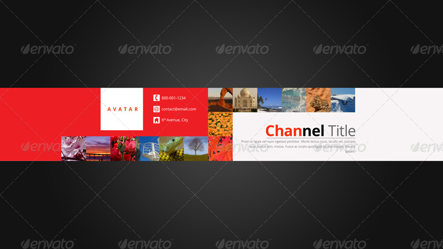 5 in 1 Youtube Background Bundle, Web Elements | GraphicRiver