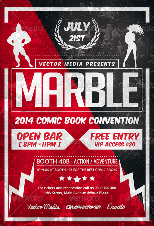 Comic Book - Flyer, Print Templates | GraphicRiver