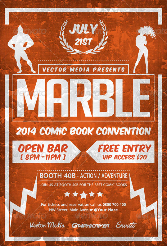 Comic Book - Flyer, Print Templates | GraphicRiver