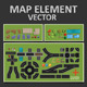 Map Elements, Vectors | GraphicRiver