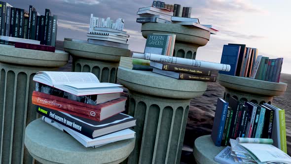 Ocean of books, Motion Graphics | VideoHive