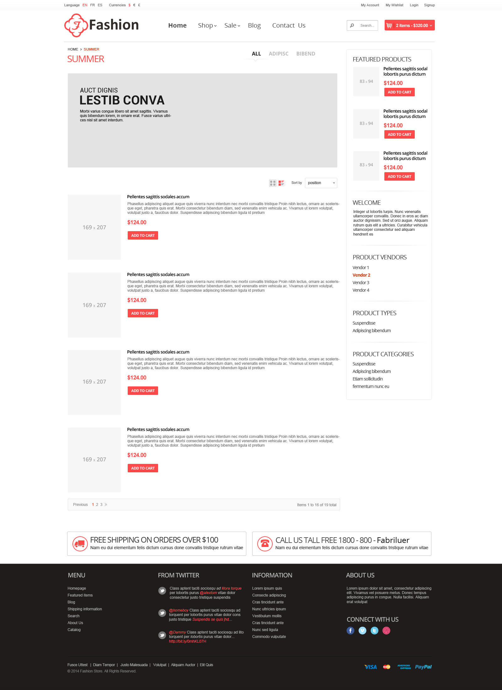 Responsive HTML Template - Fashion by kalathemes | ThemeForest