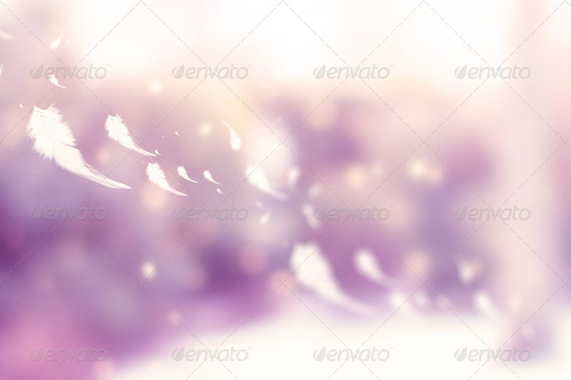 Background With Falling Feathers, Graphics | GraphicRiver
