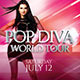 Pop Diva Live Concert Poster, Print Templates | GraphicRiver