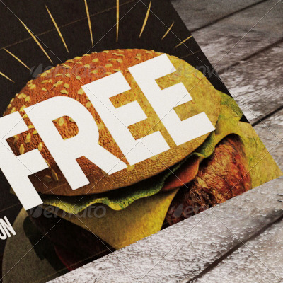 Classic Burger Loyalty Card, Print Templates | GraphicRiver