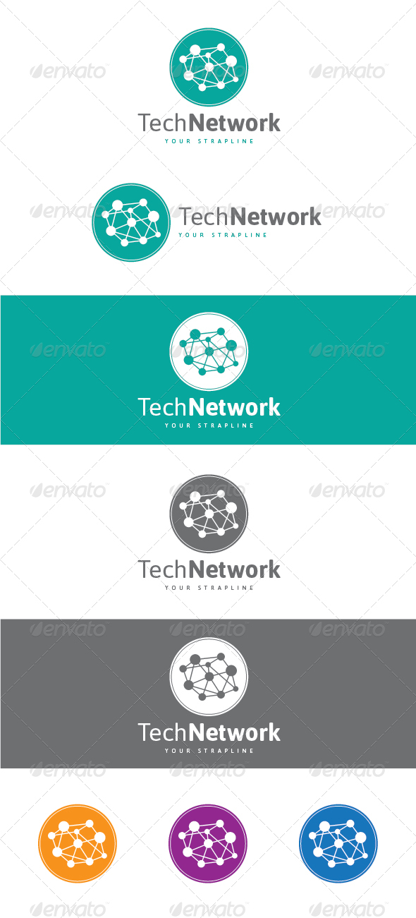 Tech Network Logo by creativebeat | GraphicRiver