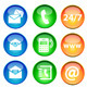 Icon Set for Contact and Support, Vectors | GraphicRiver