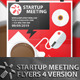 4 Startup Meeting Flyers, Print Templates | GraphicRiver