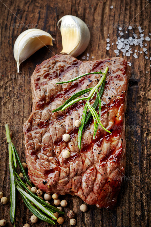 grilled beef steak Stock Photo by magone | PhotoDune