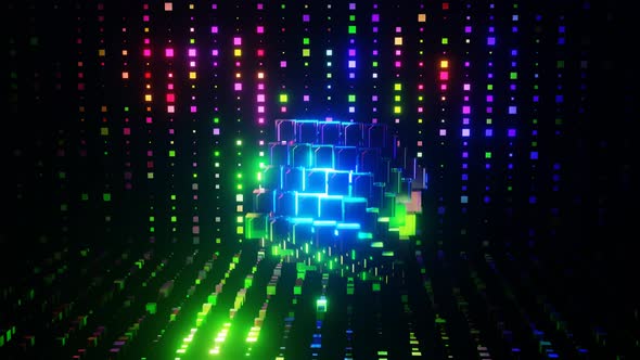 Colorful light background | Disco Lights Background, Motion Graphics