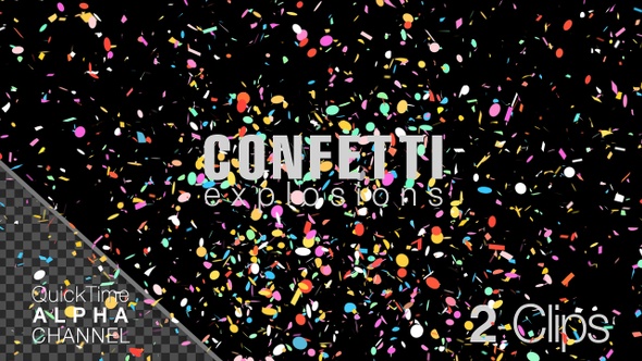 Center Explosion Confetti, Motion Graphics | VideoHive