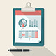 Clipboard With Financial Infographic, Vectors | GraphicRiver