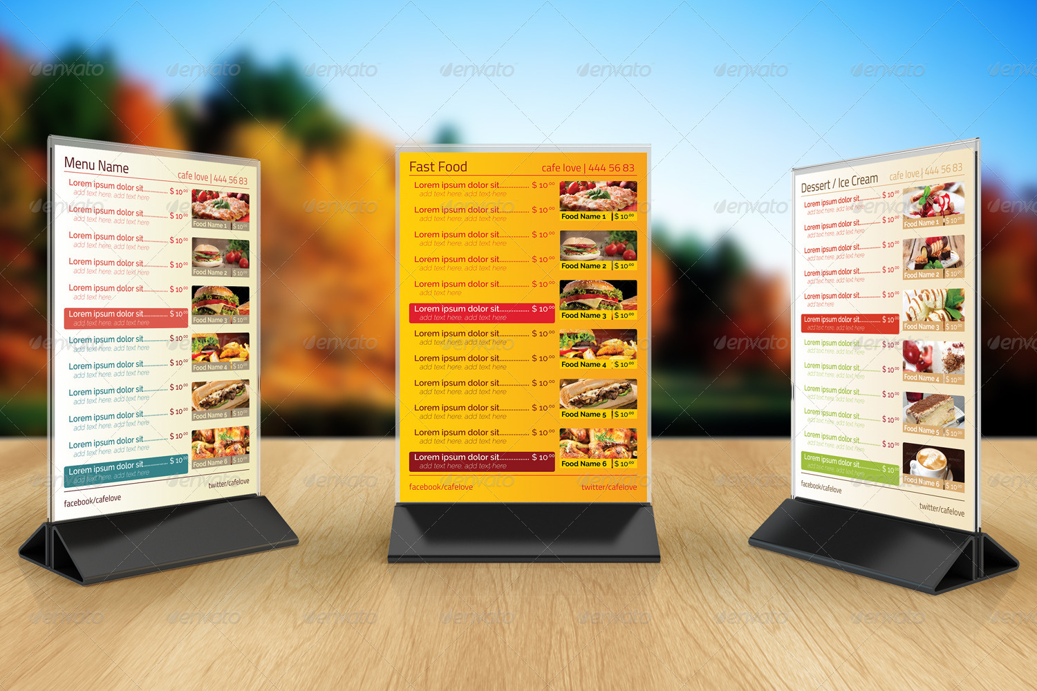 Table Tent Menu Design | 1, Print Templates | GraphicRiver