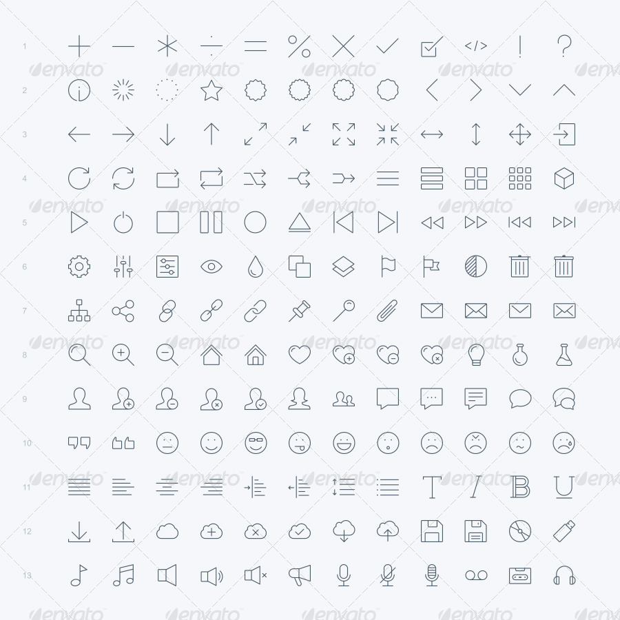 The Line Icons 492, Icons | GraphicRiver