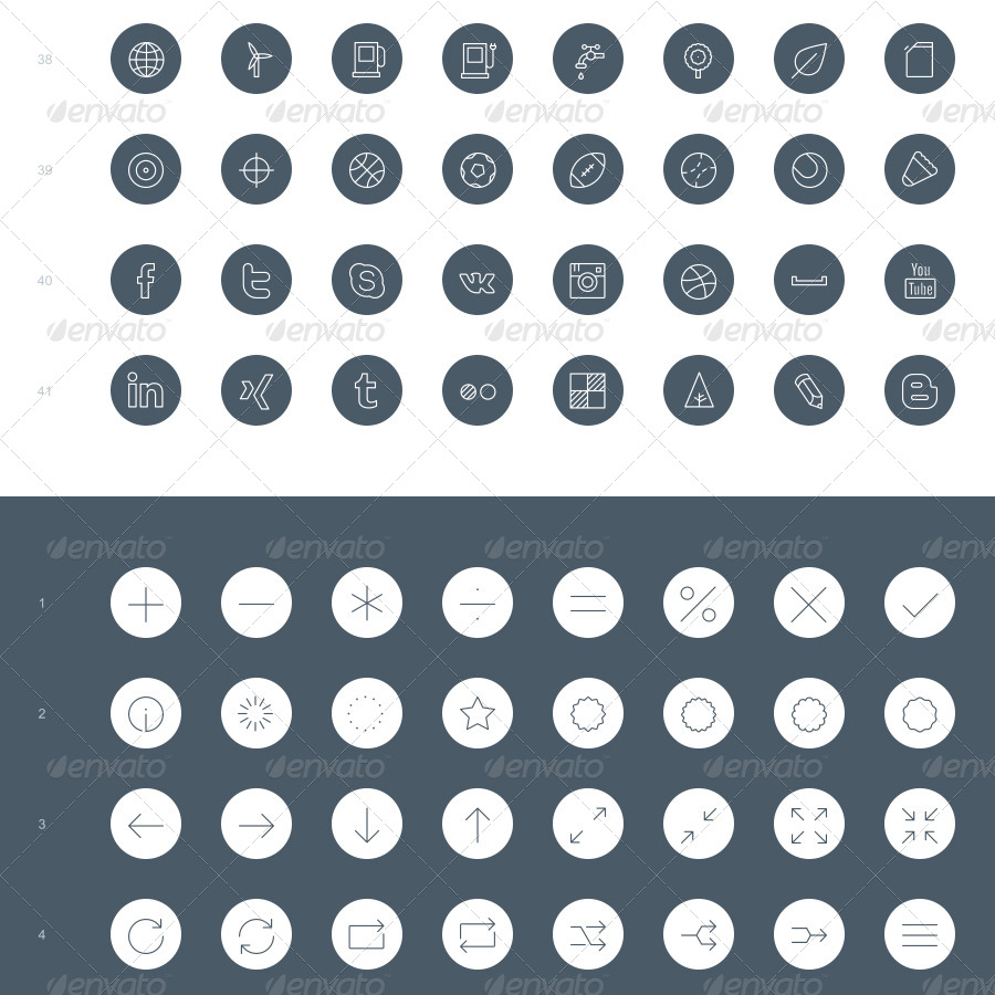 The Line Icons 492, Icons | GraphicRiver