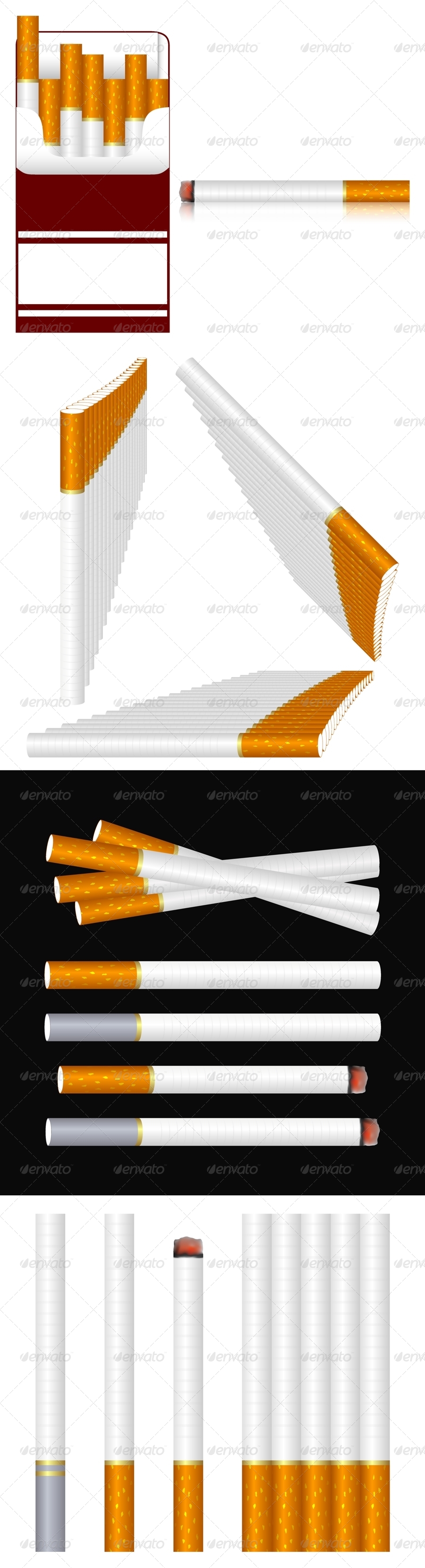 Cigarettes, Vectors | GraphicRiver